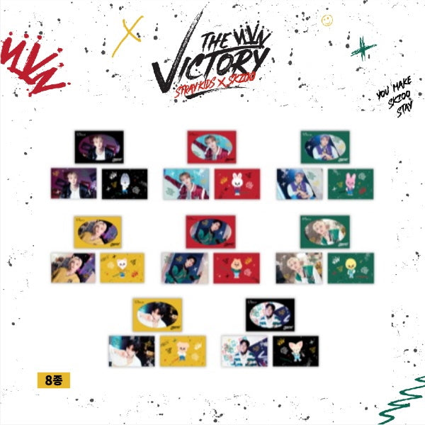 STRAY KIDS X SKZOO 'THE VICTORY' SKZ MD - 10. SKZ X SKZOO POSTCARD & E ...