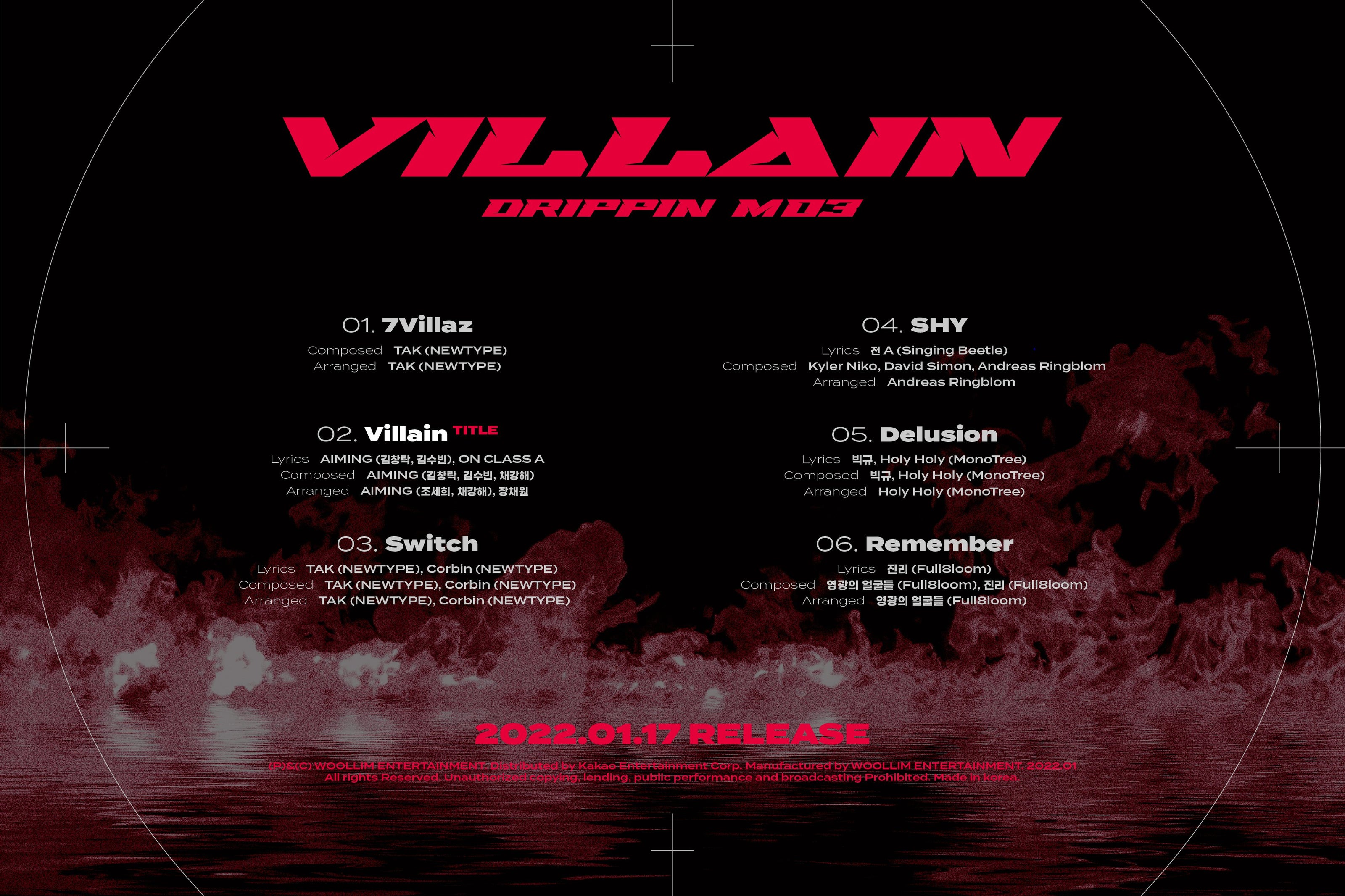 DRIPPIN 3RD MINI ALBUM - VILLAIN – SubK Shop